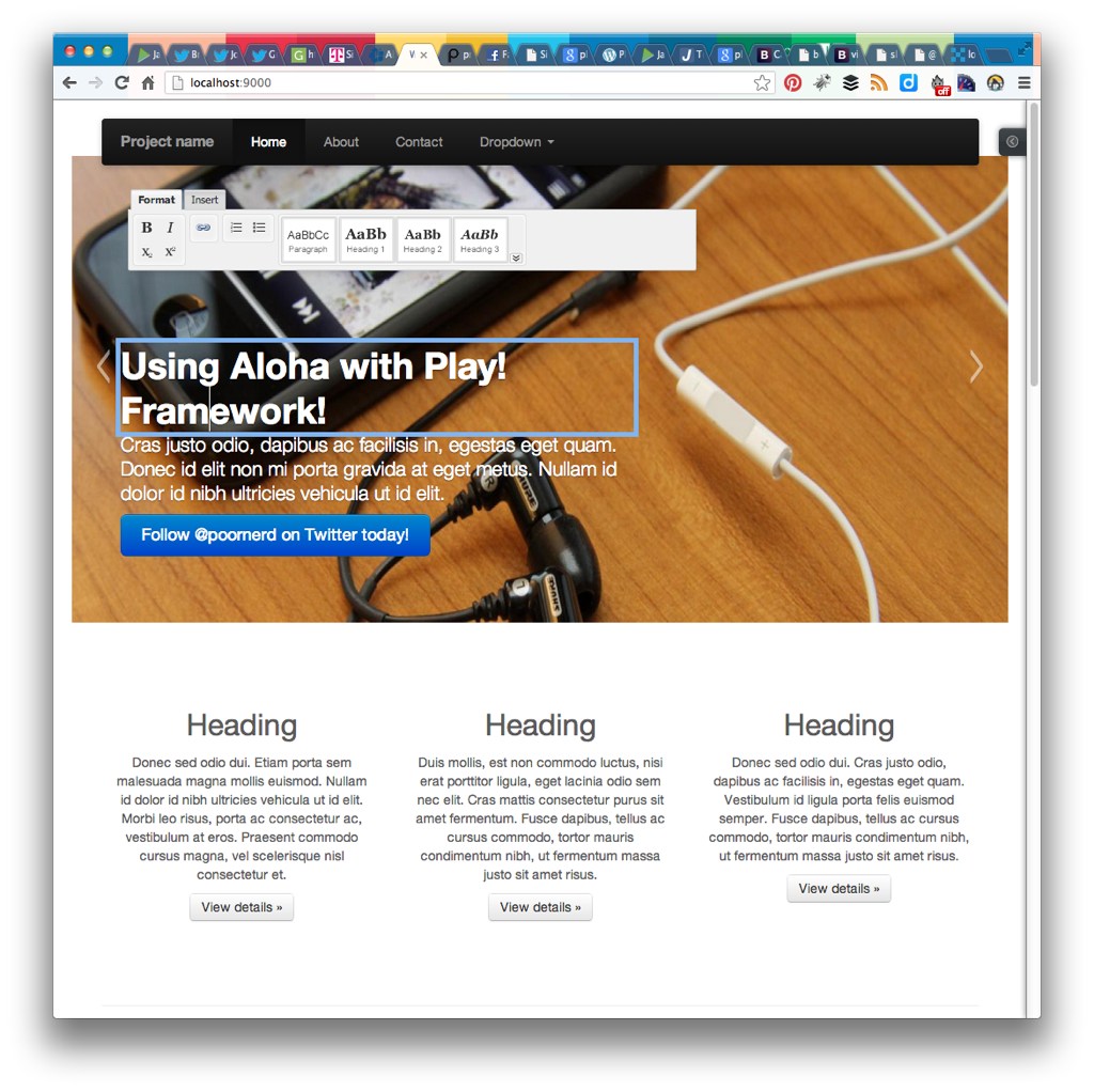 How To Integrate The Aloha Wysiwyg Editor With Play Framework Poornerd